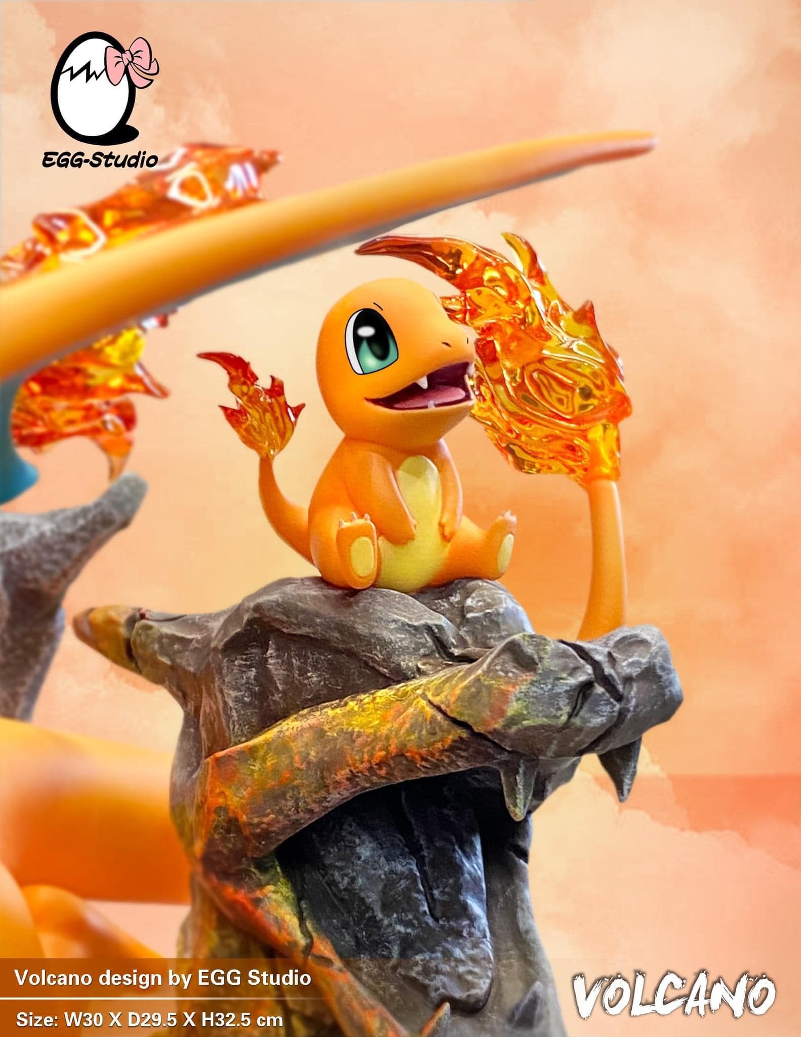 Volcano Family Chalizard Pokemon - Egg Studio – Flash Resin Shop