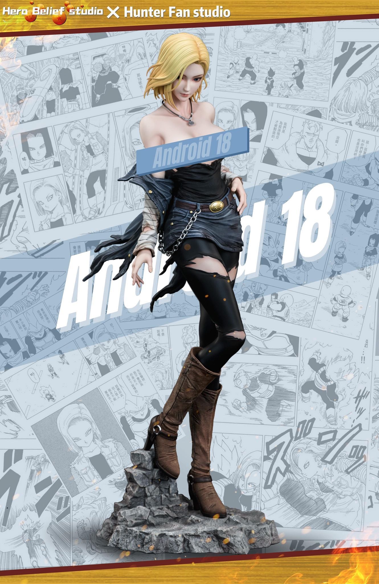 Android 18 - Hero Belief x Hunter Fan Studio – Flash Resin Shop