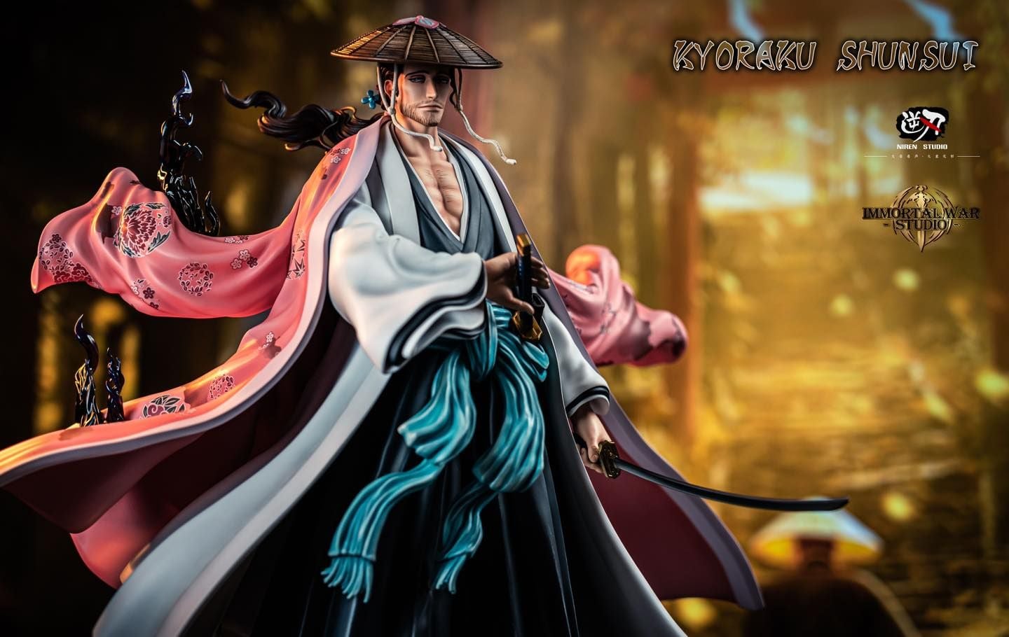 IW x Niren Studio - Kyoraku Shunsui & Retsu Bust – Flash Resin Shop