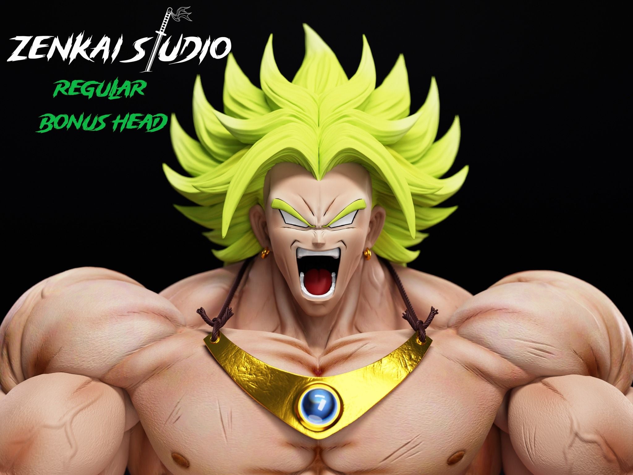 Broly SSJ Legendary Bust 1/1 - Zenkai Studio – Flash Resin Shop