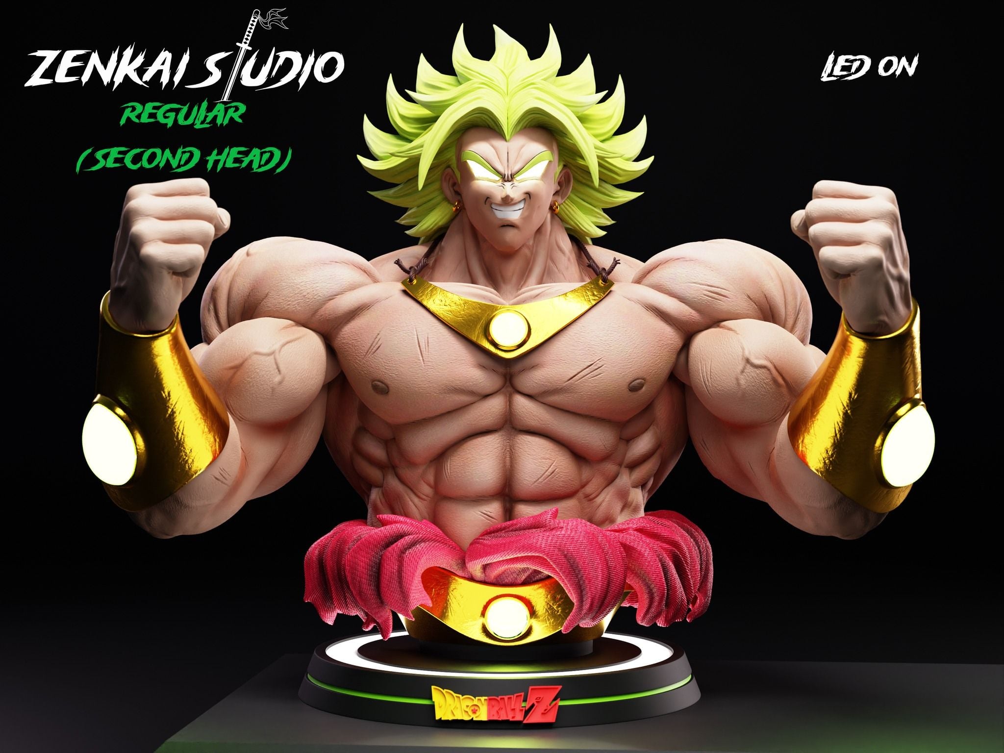 Broly SSJ Legendary Bust 1/1 - Zenkai Studio – Flash Resin Shop