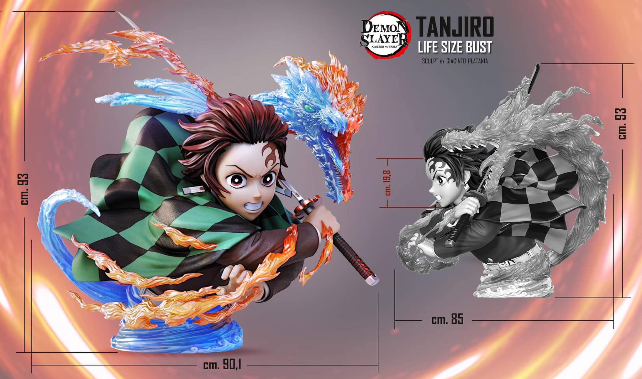 Bust 1/1 Tanjiro - Korekushon Studio – Flash Resin Shop