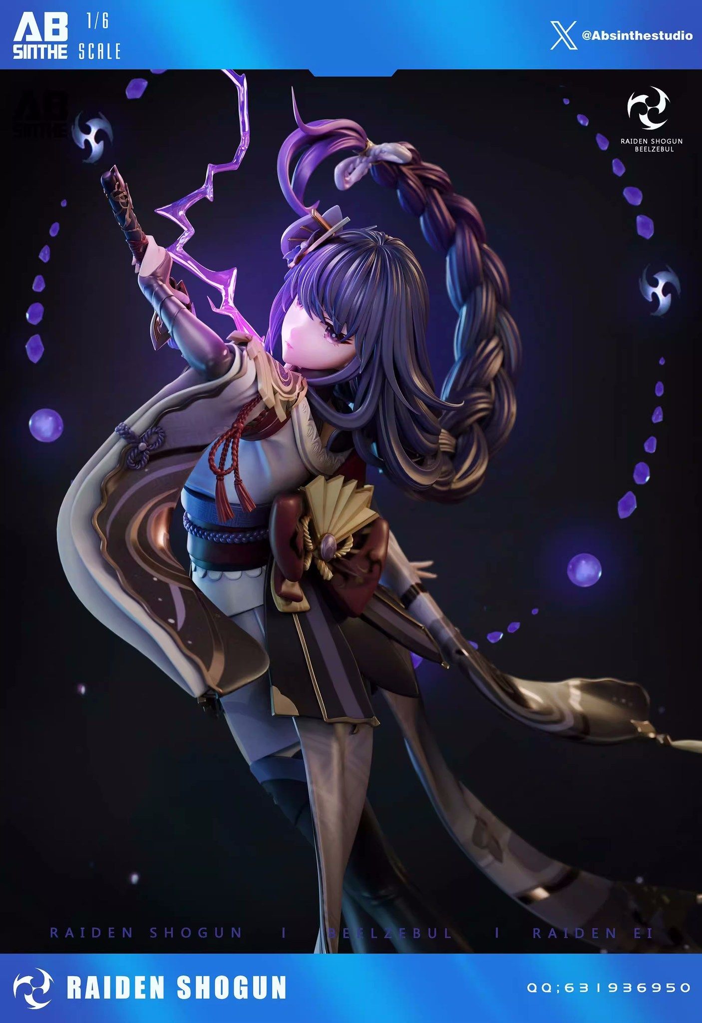 ABsinthe Studio - Genshin Impact - Raiden Shogun – Flash Resin Shop