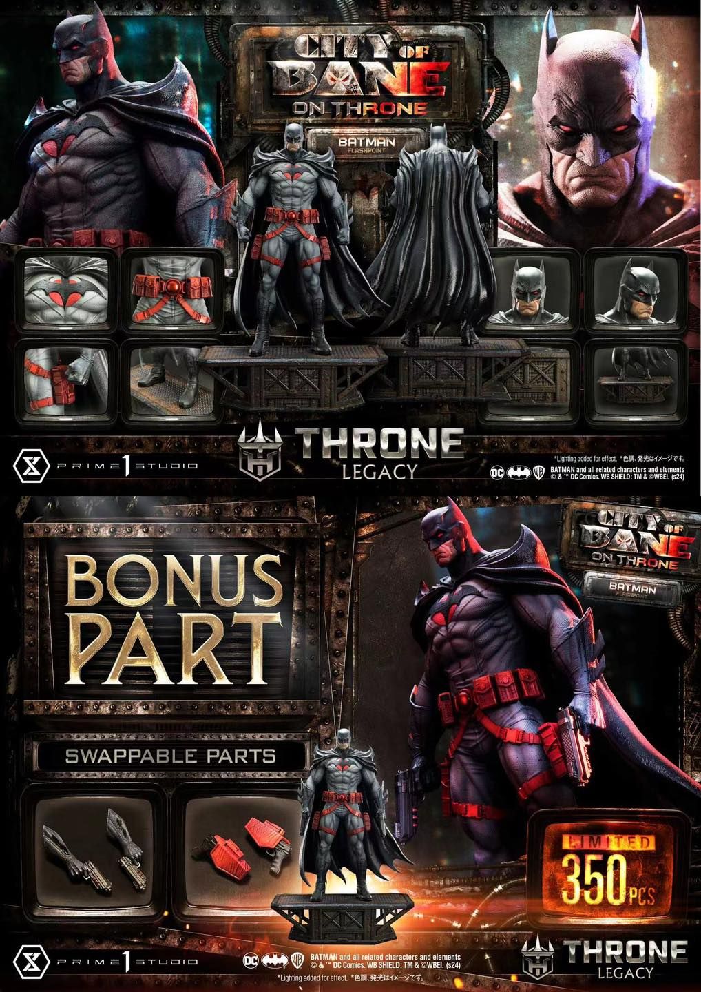 Prime 1 Studio - Batman Comic City of Bane : Flashpoint Batman – Flash ...