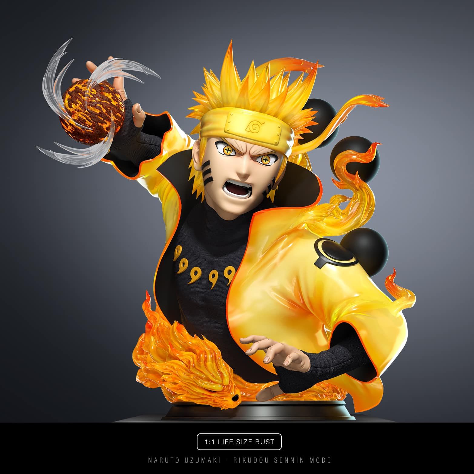 Chikara Studio - Naruto Bust 1/1 - Naruto – Flash Resin Shop