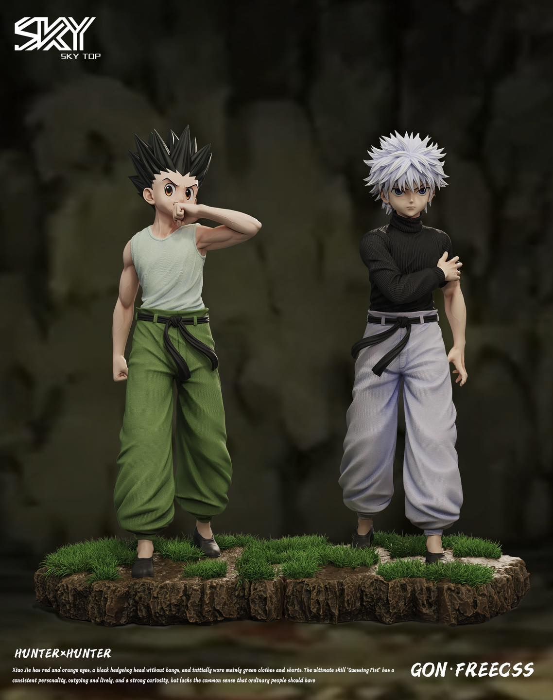 Sky Top Studio - Killua Zoldyck & Gon Freecss - Hunter x Hunter – Flash Resin Shop