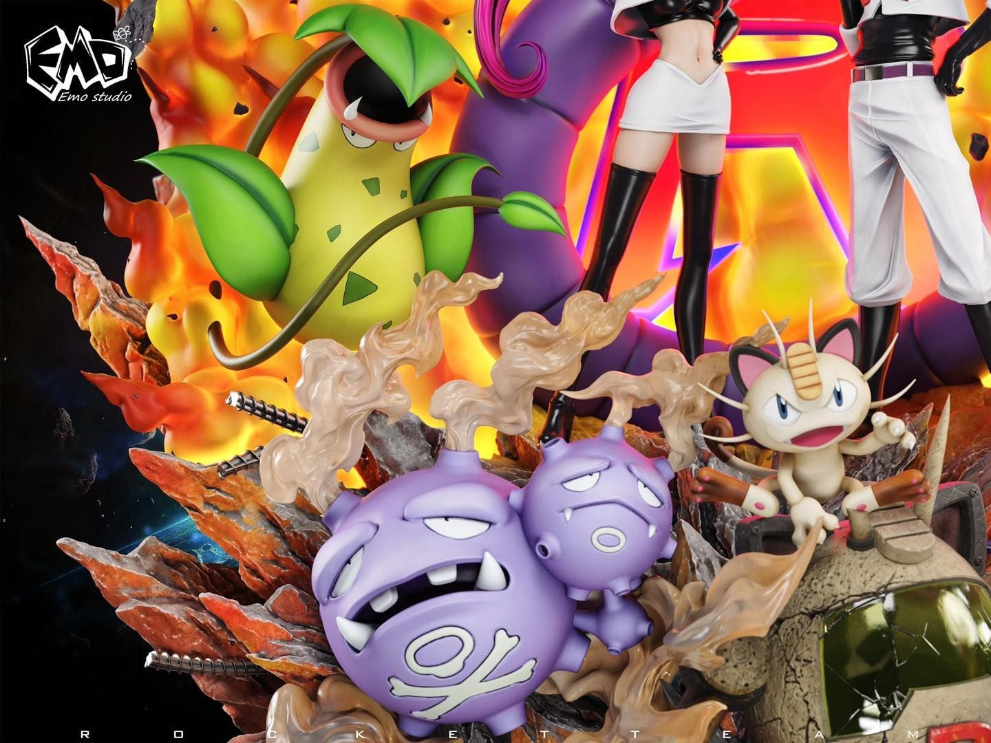 Emo Studio - Team Rocket - Pokemon – Flash Resin Shop