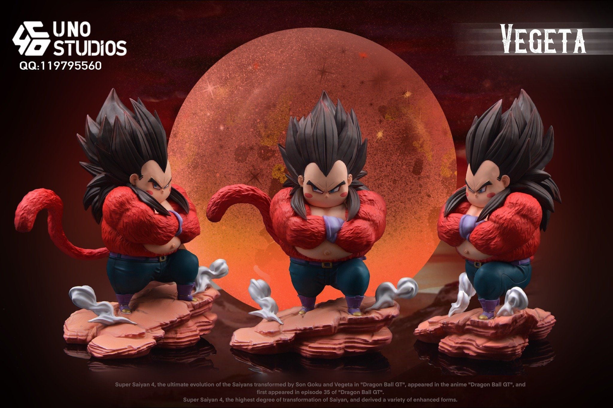 UNO Studio - Vegeta SSJ4 Fat - Dragon ball – Flash Resin Shop