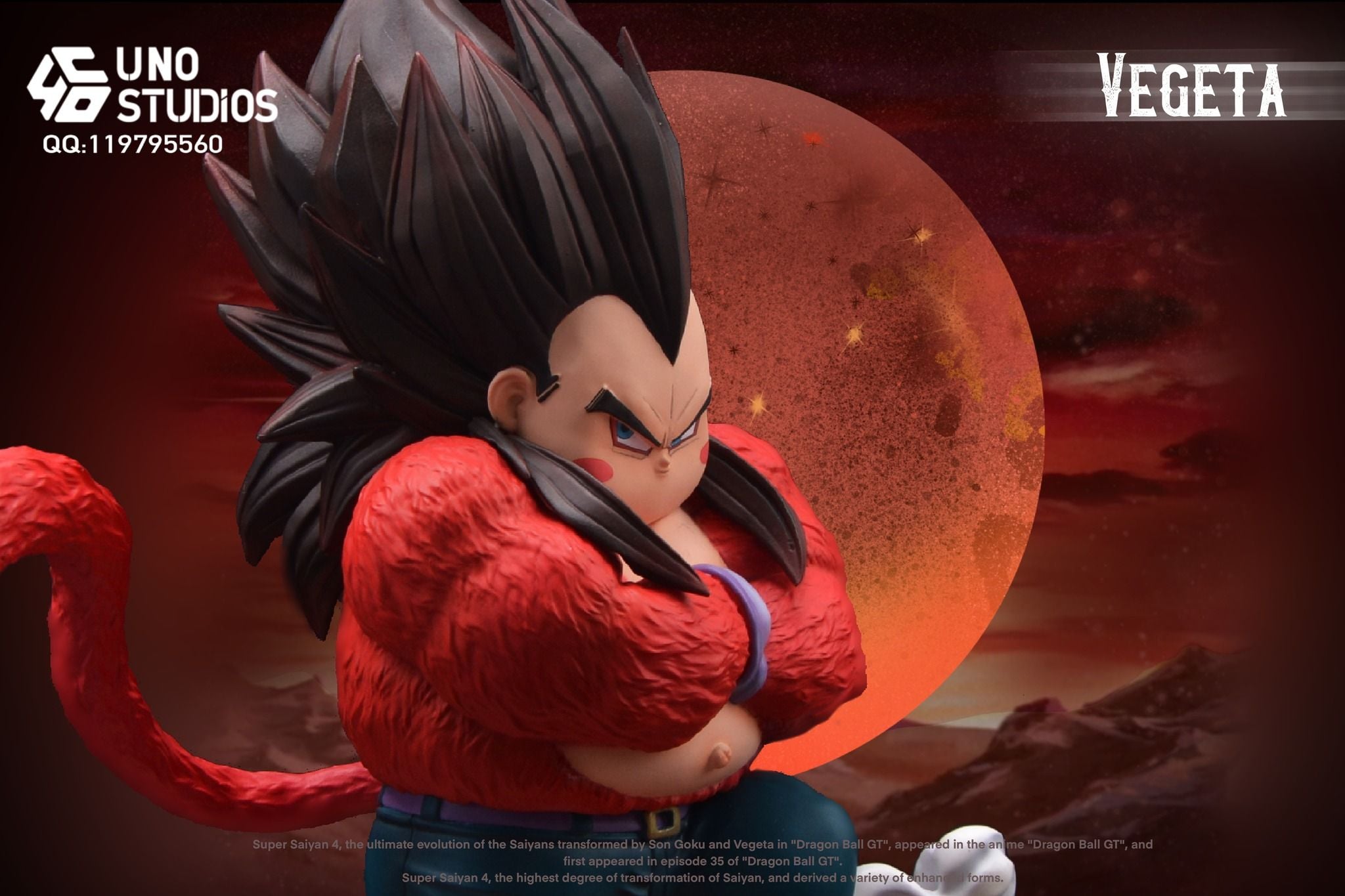 UNO Studio - Vegeta SSJ4 Fat - Dragon ball – Flash Resin Shop