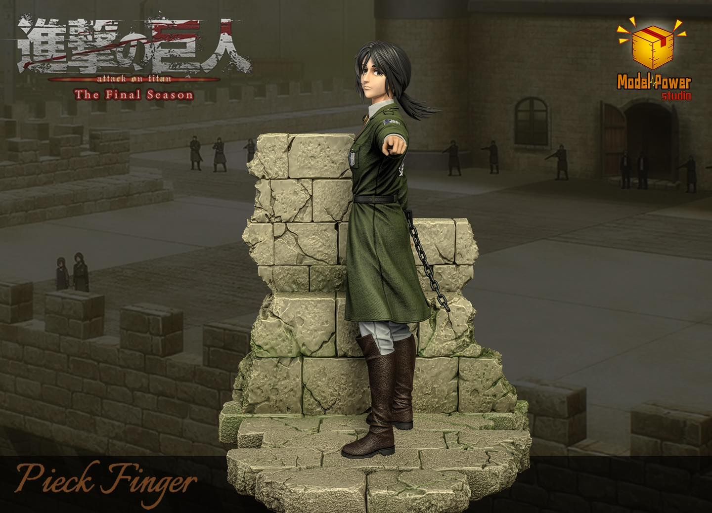 Model Power Studio - Eren & Pieck - Attack on titan – Flash Resin Shop