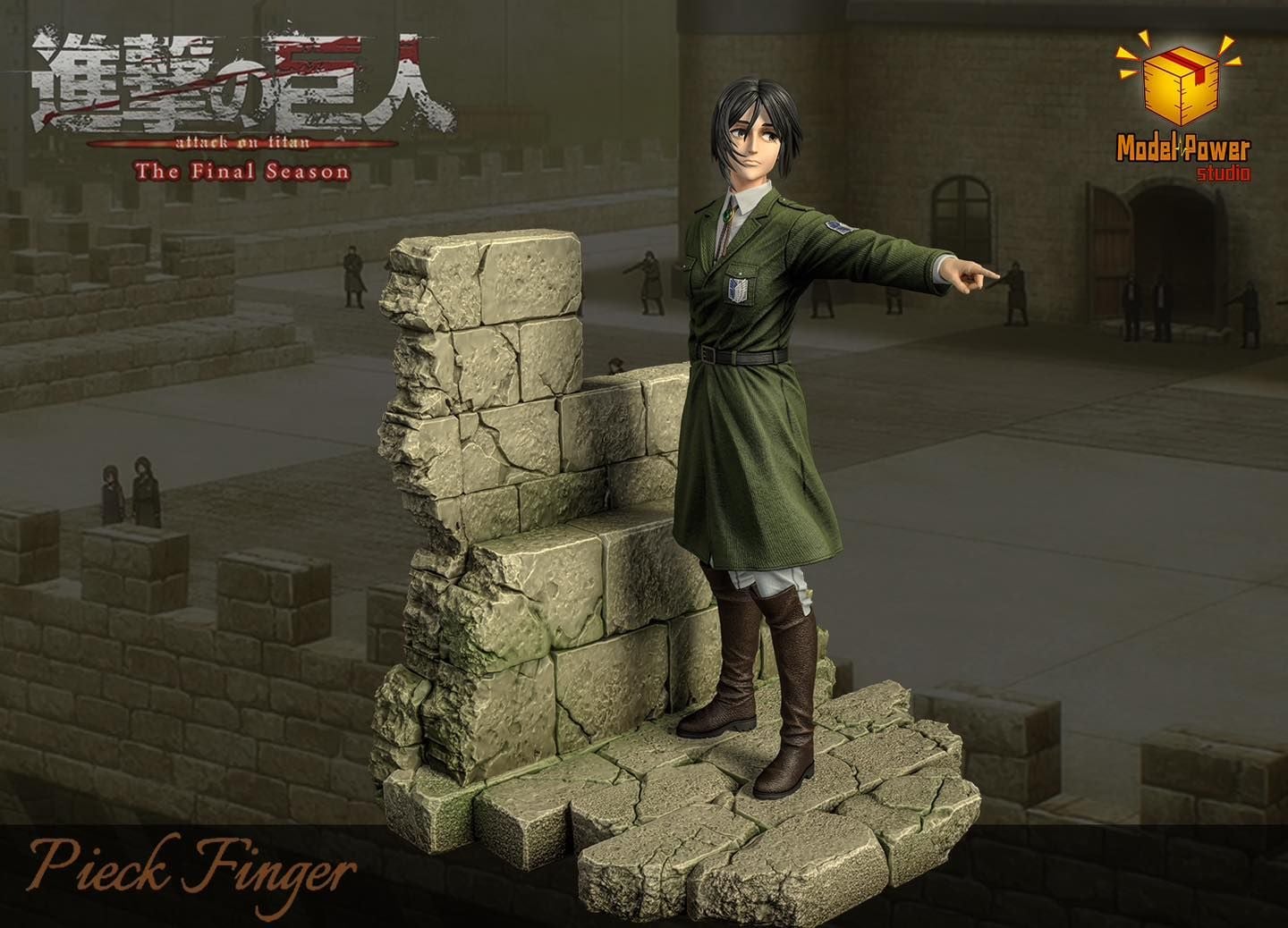 Model Power Studio - Eren & Pieck - Attack on titan – Flash Resin Shop