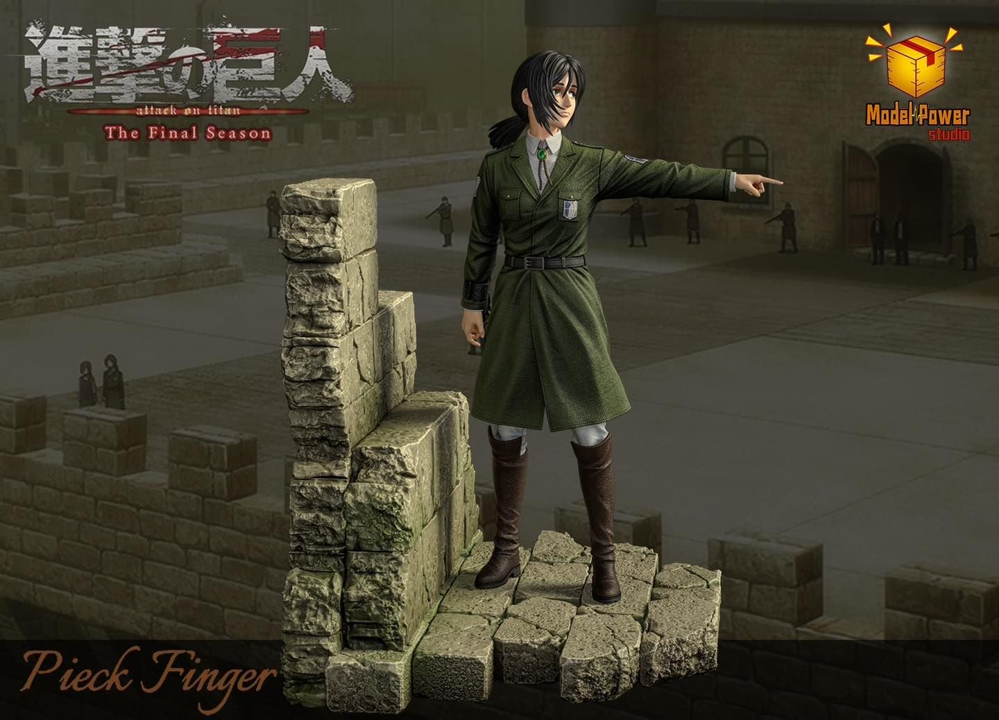Model Power Studio - Eren & Pieck - Attack on titan – Flash Resin Shop
