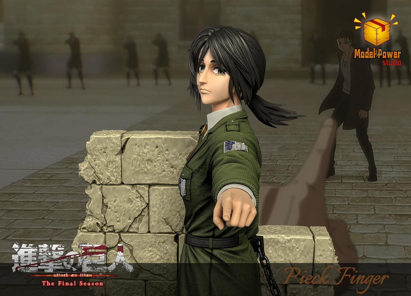 Model Power Studio - Eren & Pieck - Attack on titan – Flash Resin Shop