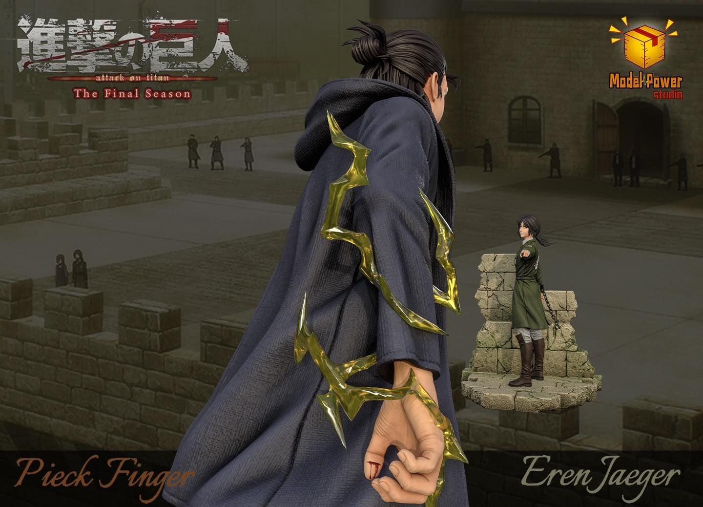 Model Power Studio - Eren & Pieck - Attack on titan – Flash Resin Shop