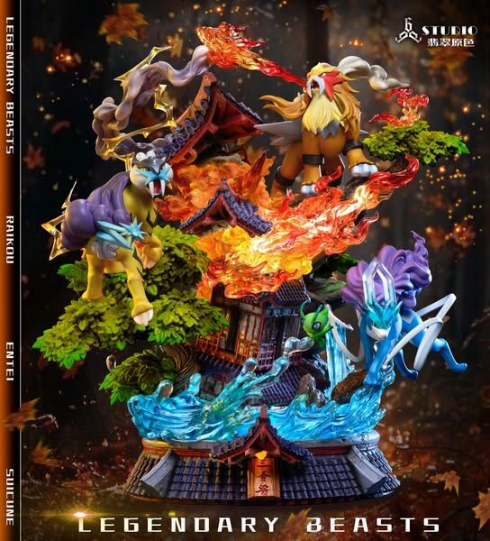 666 Studio - Raikou, Entei, Suicune - Pokemon – Flash Resin Shop