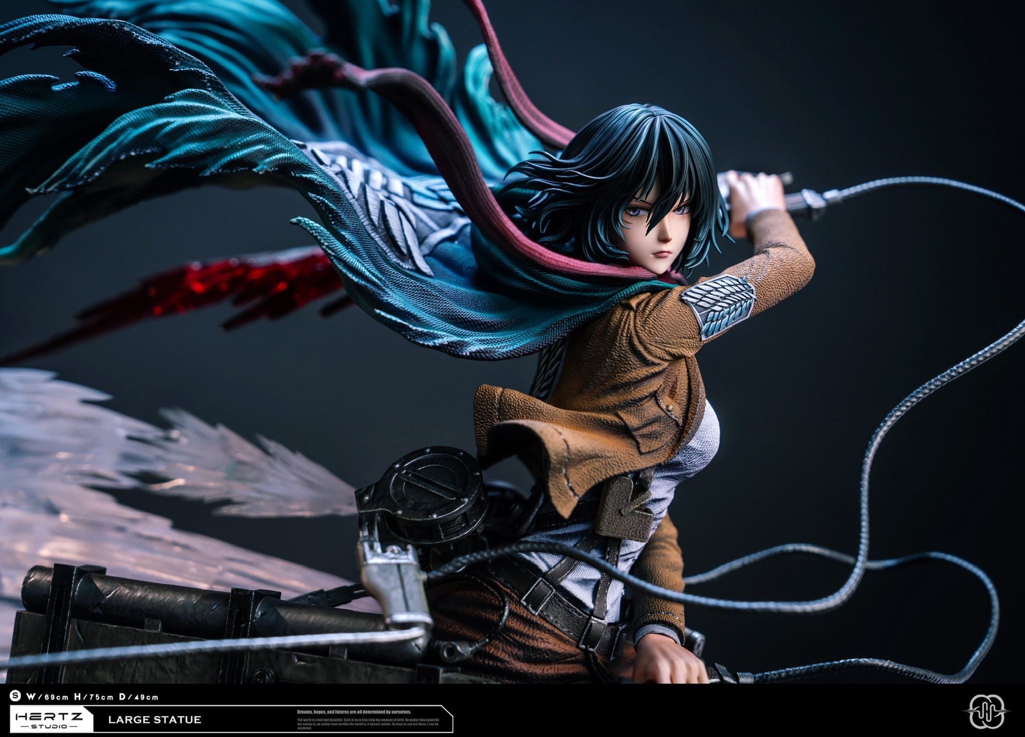 Hertz Studio - Mikasa VS Female Titan - Attack on titan – Flash Resin Shop