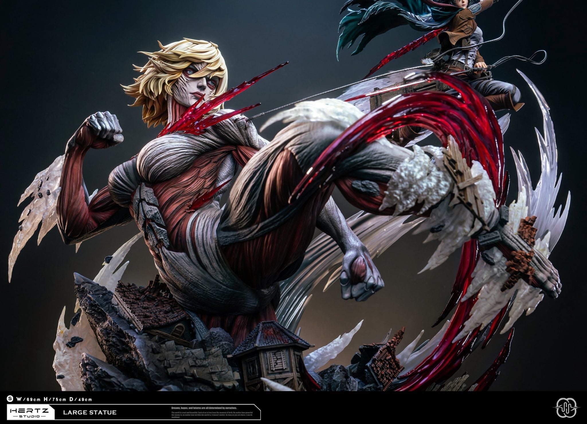Hertz Studio - Mikasa VS Female Titan - Attack on titan – Flash Resin Shop