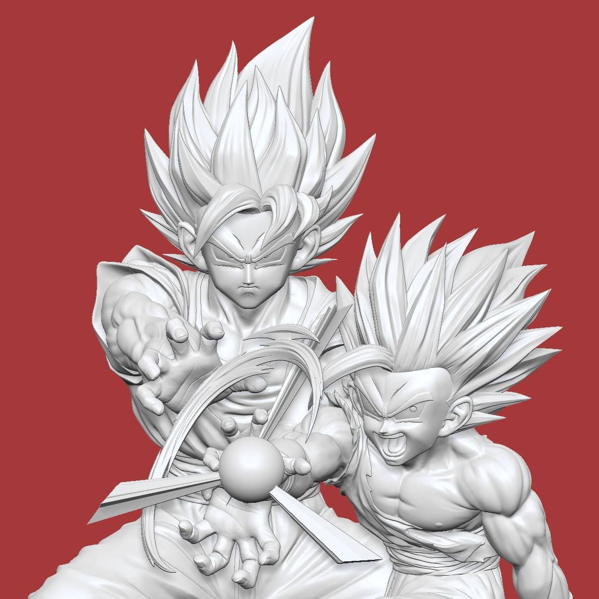 Figure Class Studio - Goku & Gohan Kamehameha – Flash Resin Shop