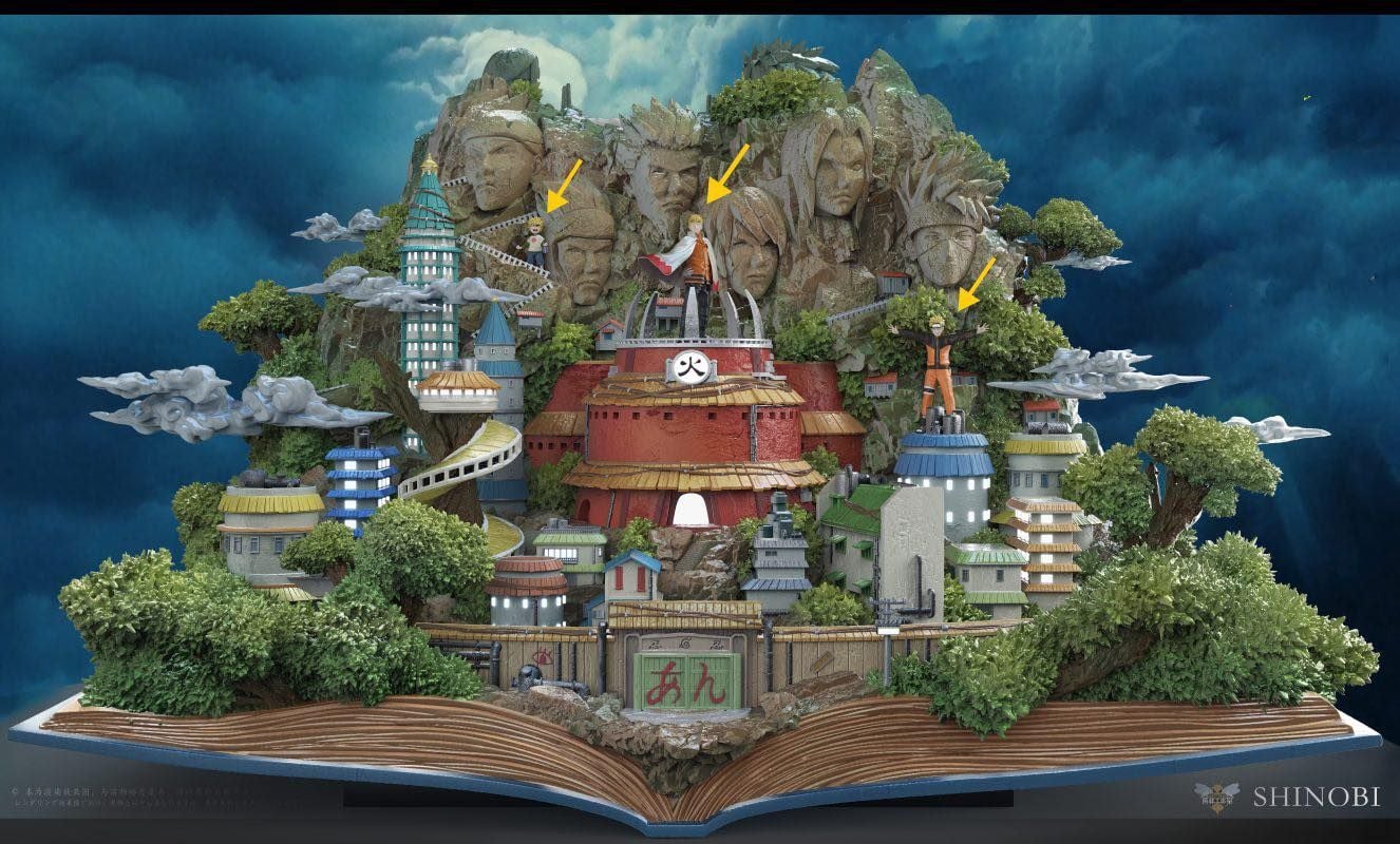 Wasp Studio - Konoha Village & Valley of the End - NARUTO – Flash Resin ...
