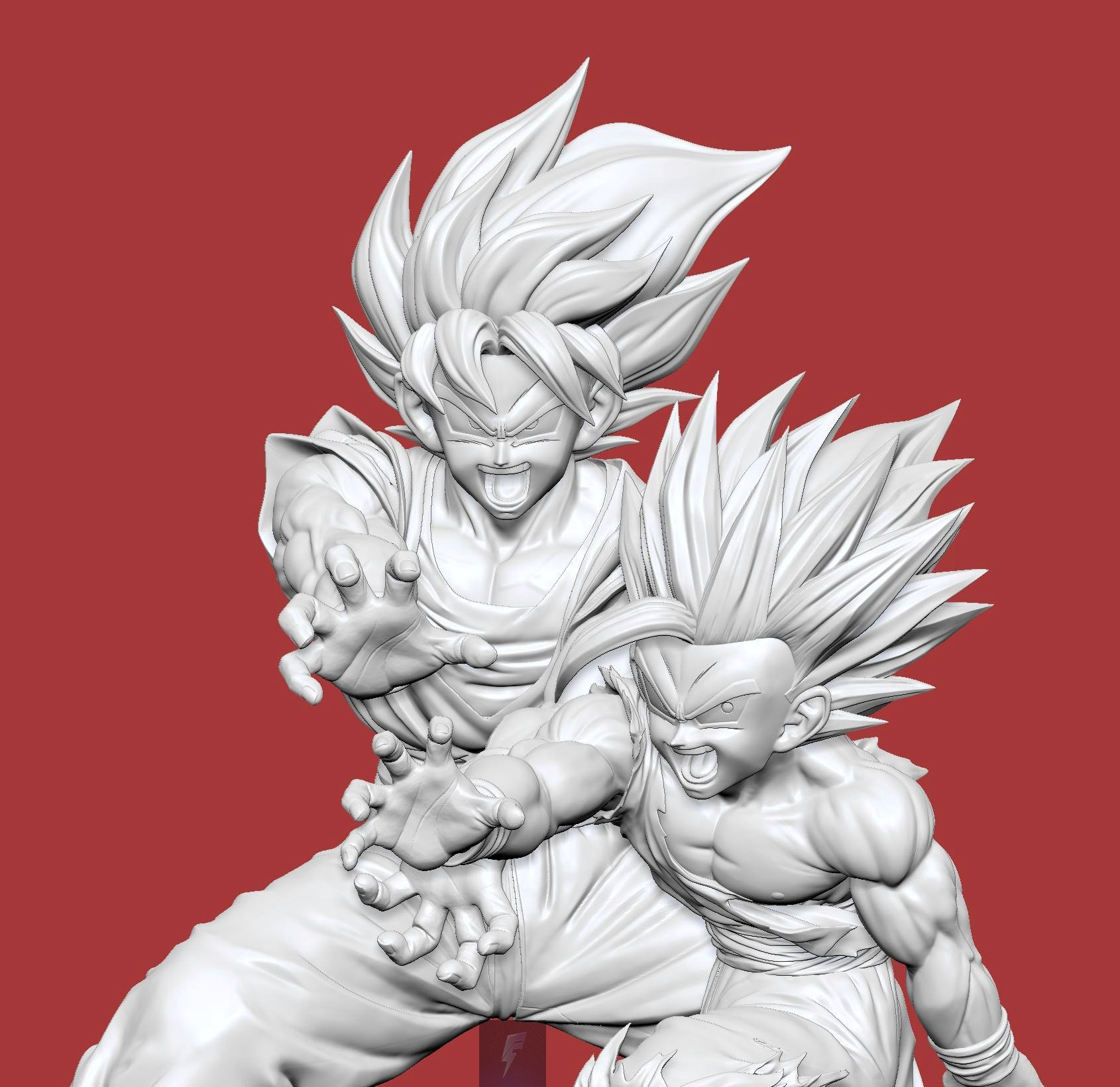 Figure Class Studio - Goku & Gohan Kamehameha – Flash Resin Shop