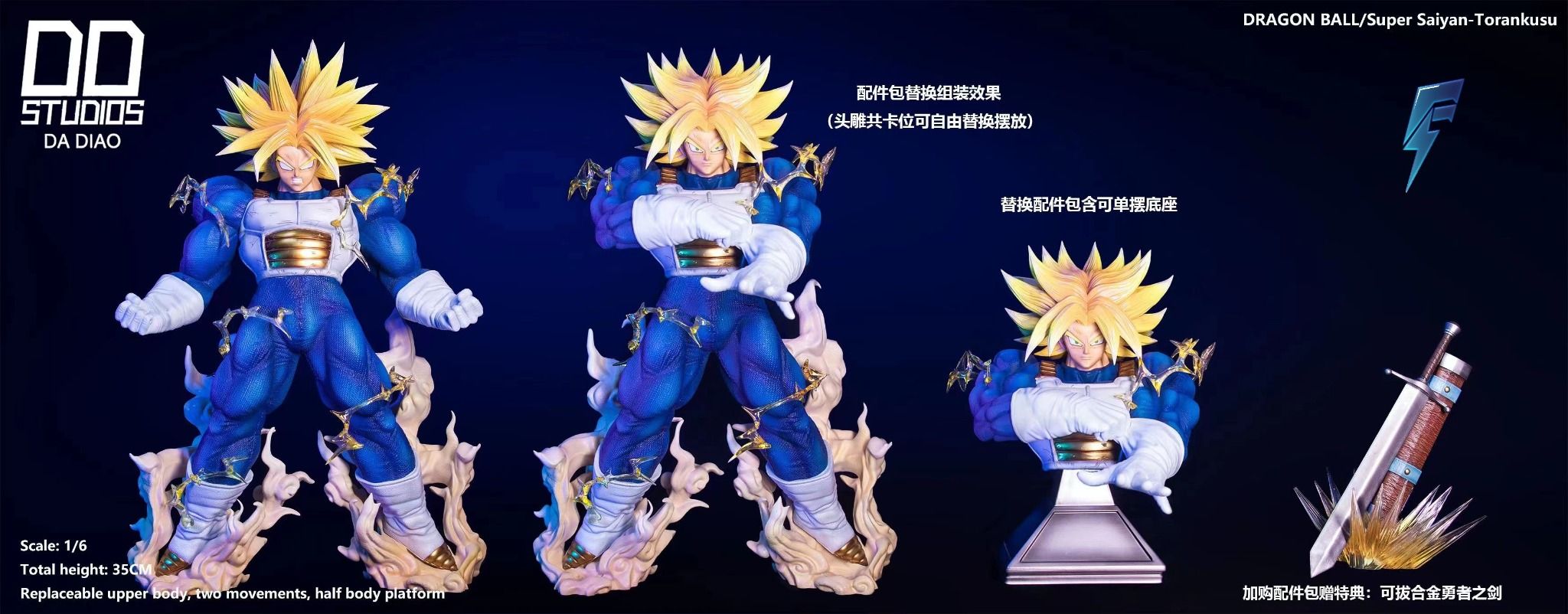 DD Studio - Trunks SSJ Full Power – Flash Resin Shop