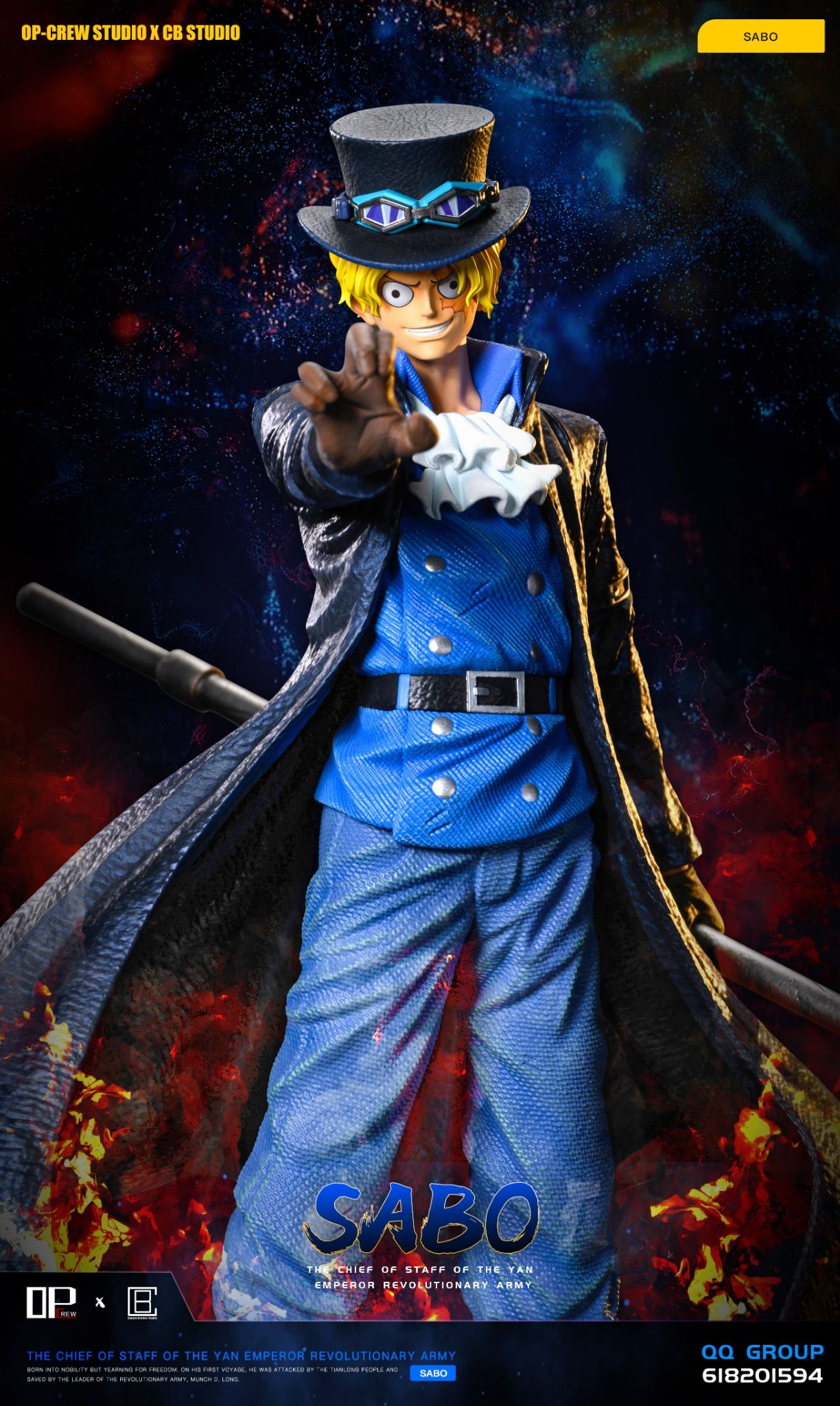 OP - Crew x Cousin Brother Studio - Sabo – Flash Resin Shop