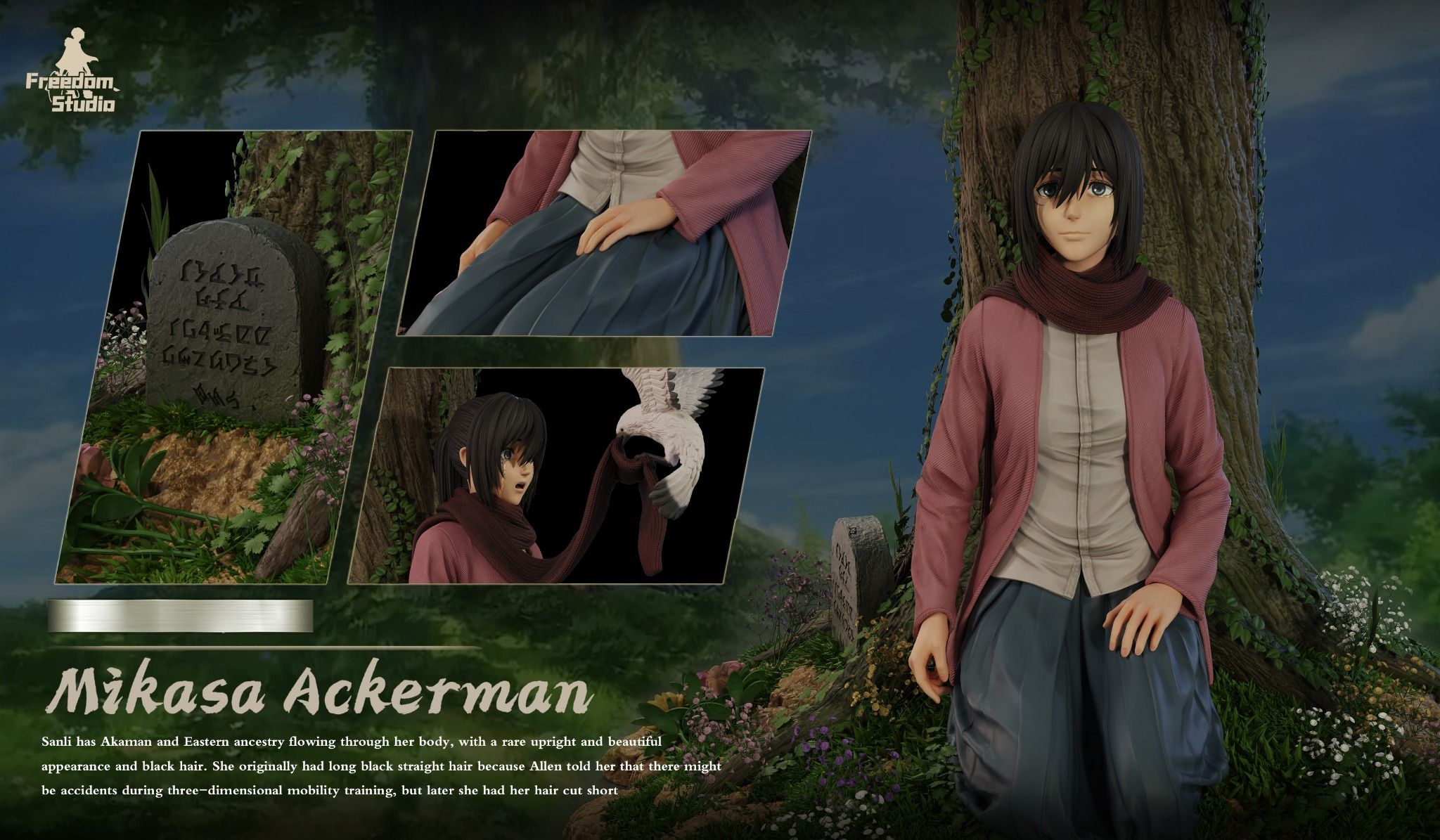 Freedom Studio - Mikasa & Eren Bird – Flash Resin Shop