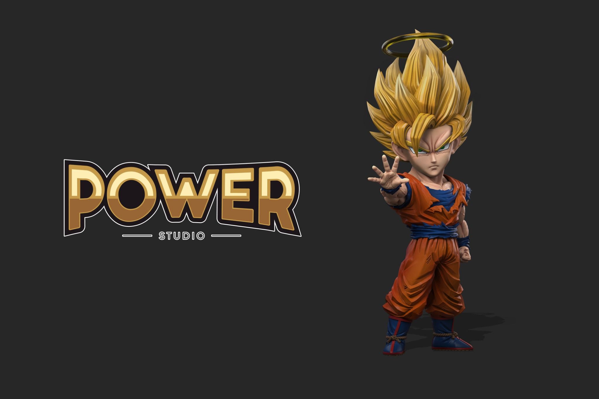 Power Studio - Goku SSJ2 - Dragon Ball – Flash Resin Shop