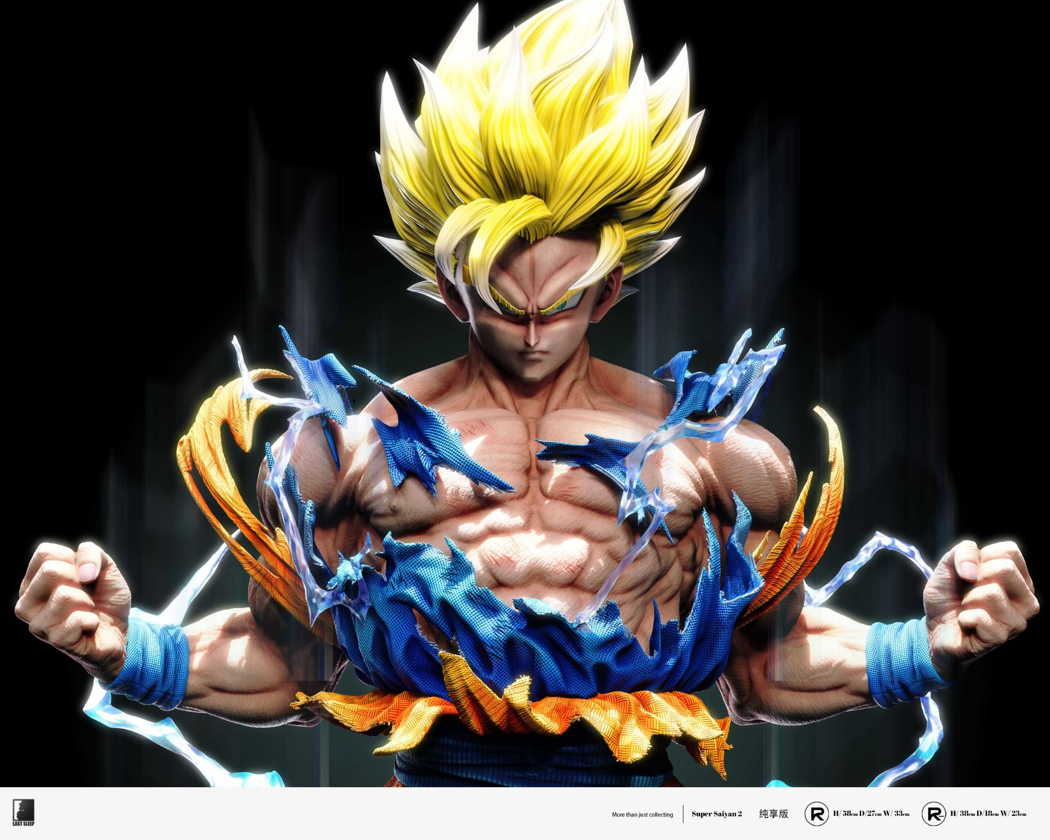 Last Sleep Studio - Goku SSJ2 - Dragon Ball – Flash Resin Shop