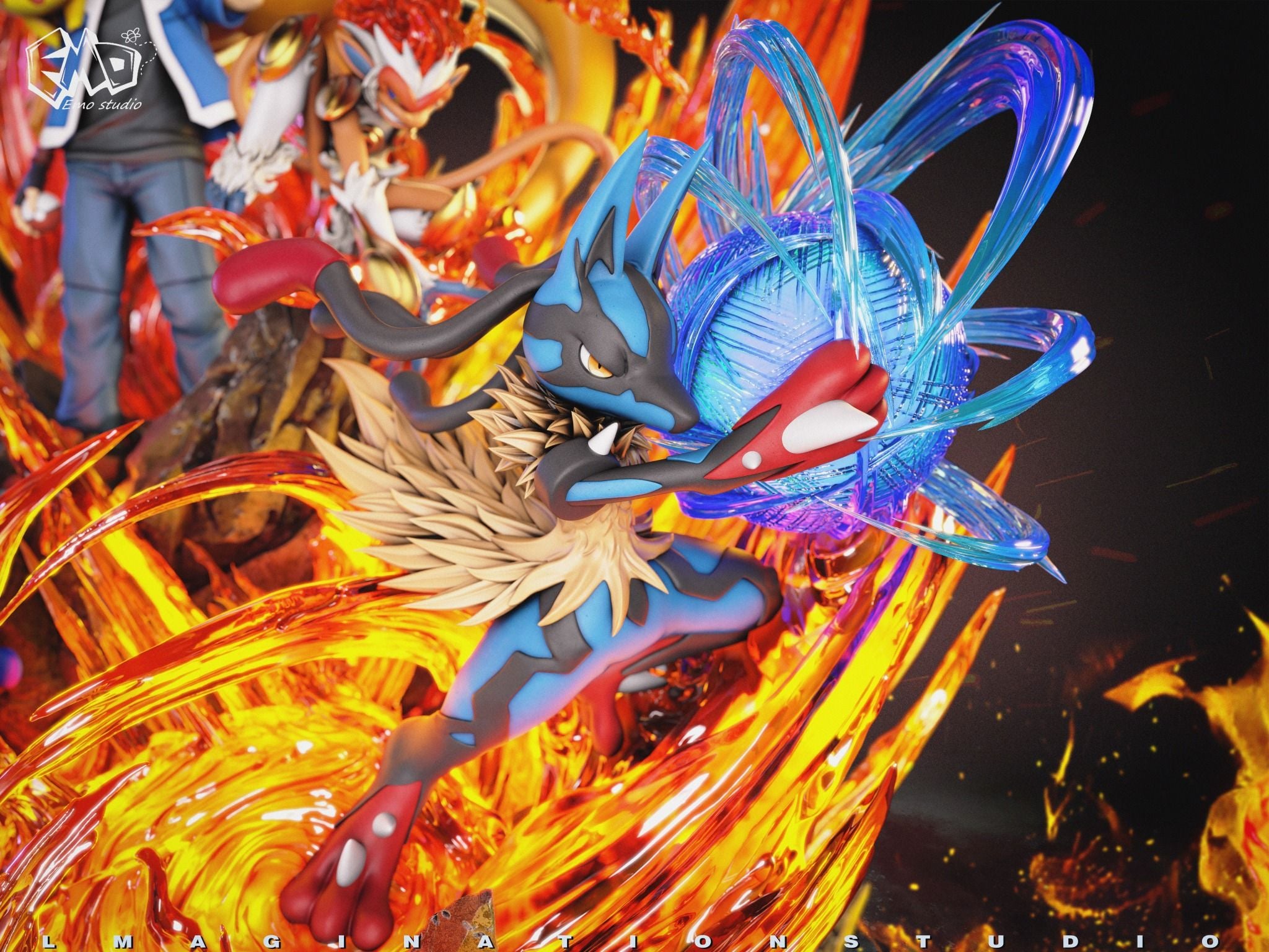 Emo Studio - Champion Ash Ketchum - pokemon – Flash Resin Shop