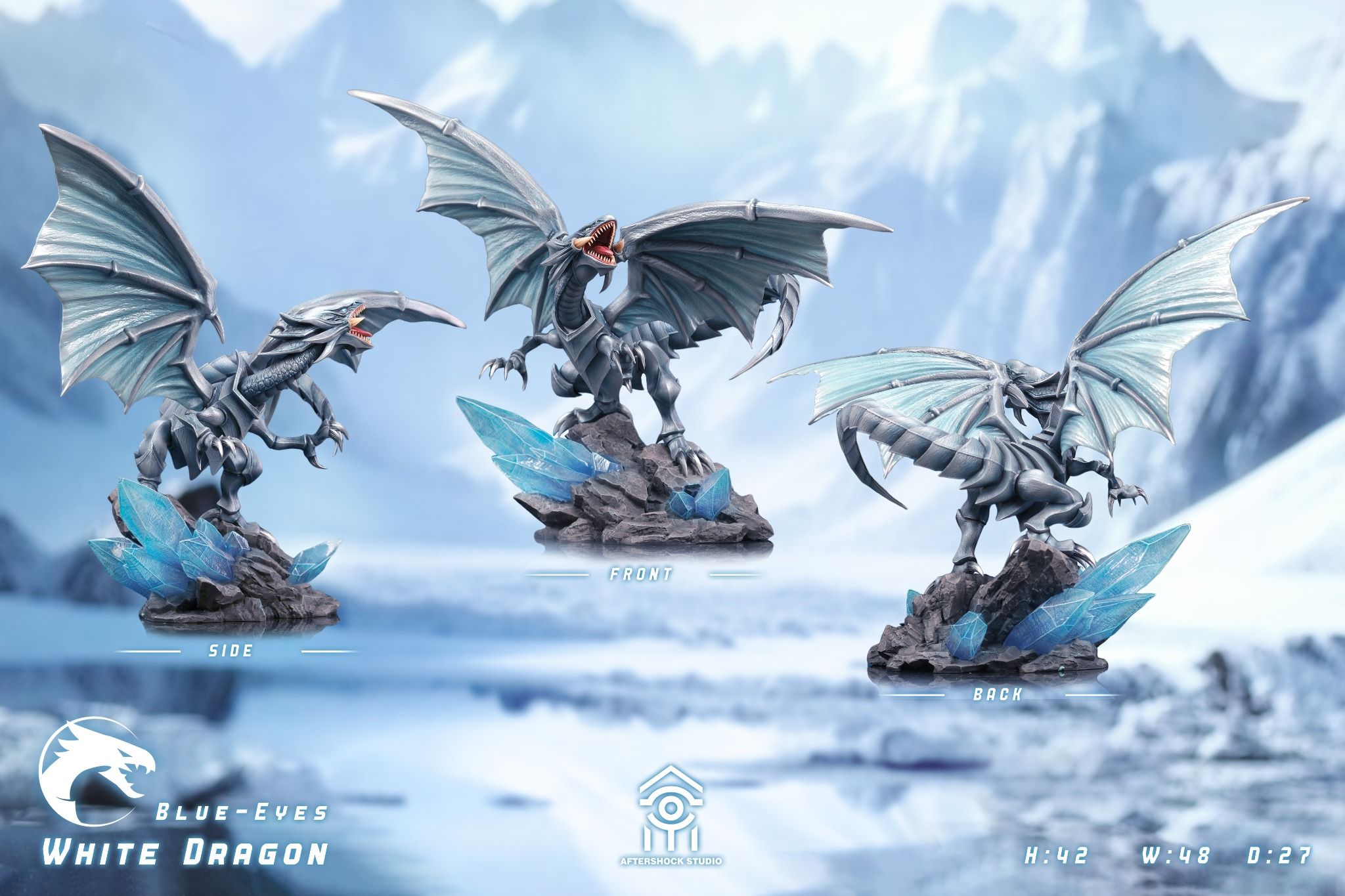 After Shock Studio - Blue Eyes White Dragon & Red Eyes Black Dragon ...