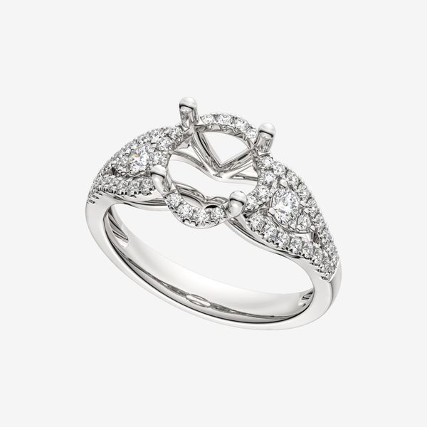 ACCENTED SEMI-SET ENGAGEMENT RING – KP Jewelry
