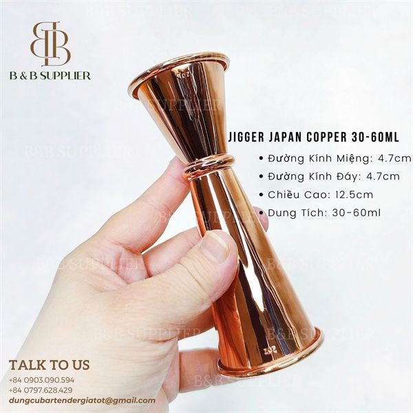Jigger Japan Copper 30-60ml – B&B Supplier