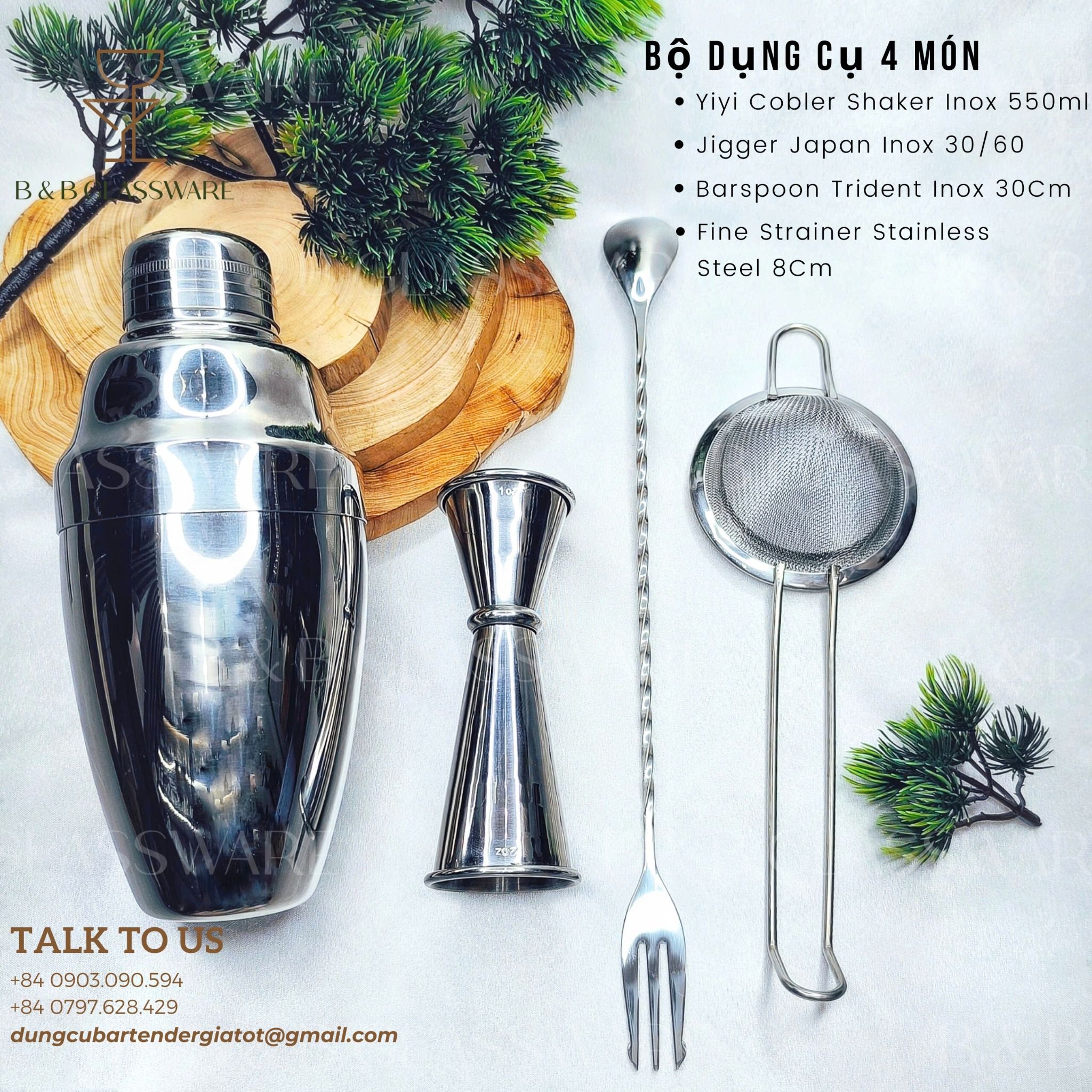 Yiyi Cobler Shaker Inox 550ml – B&B Supplier