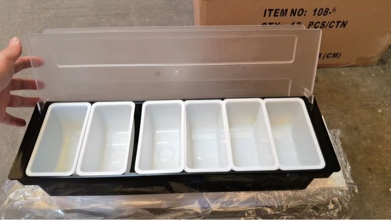 6-Box Decor Tray / Khay Gia Vị 6 Ngăn – B&B Supplier