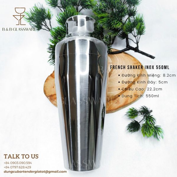 French Shaker Inox 550ml – B&B Supplier