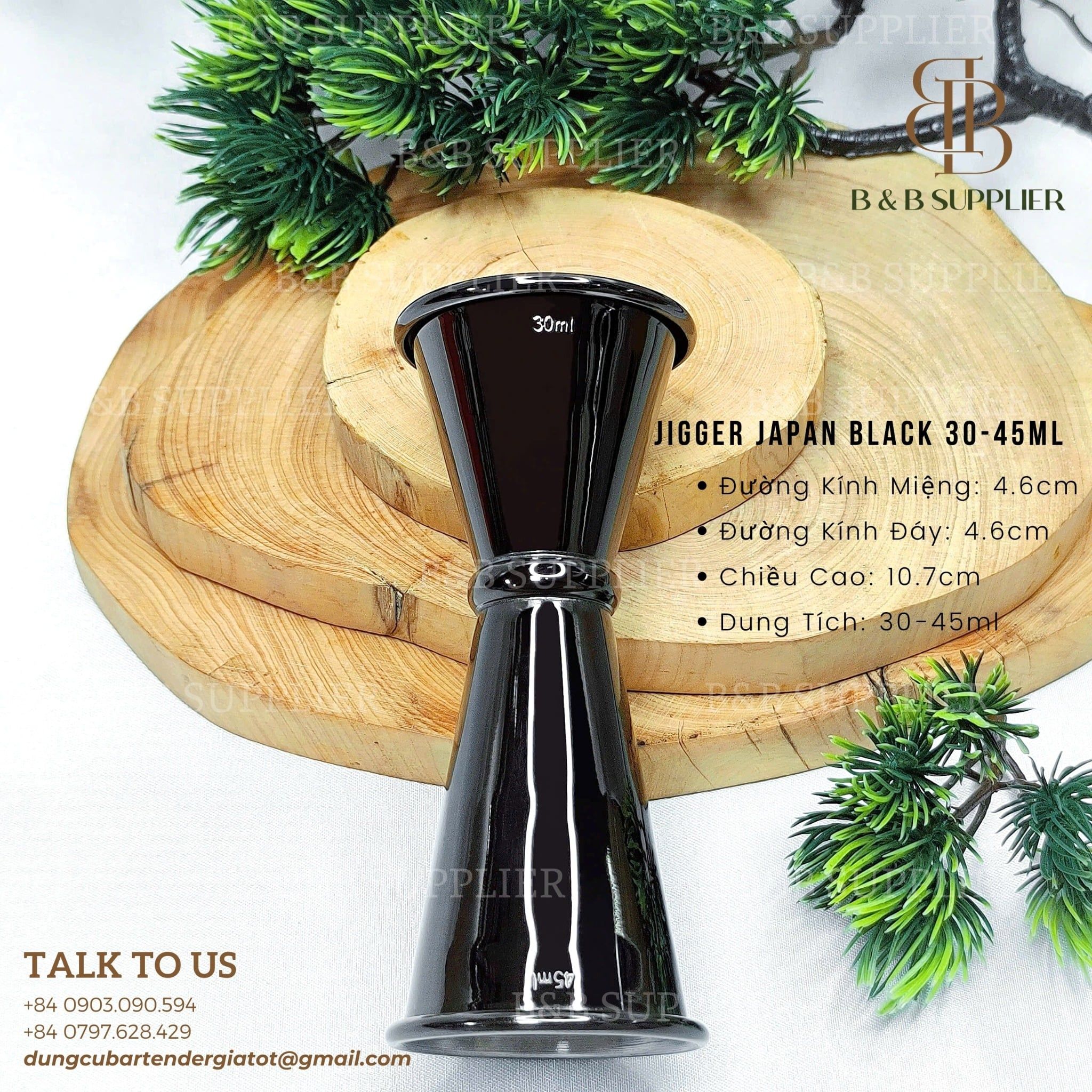 Jigger Japan Black 30-45ml – B&B Supplier