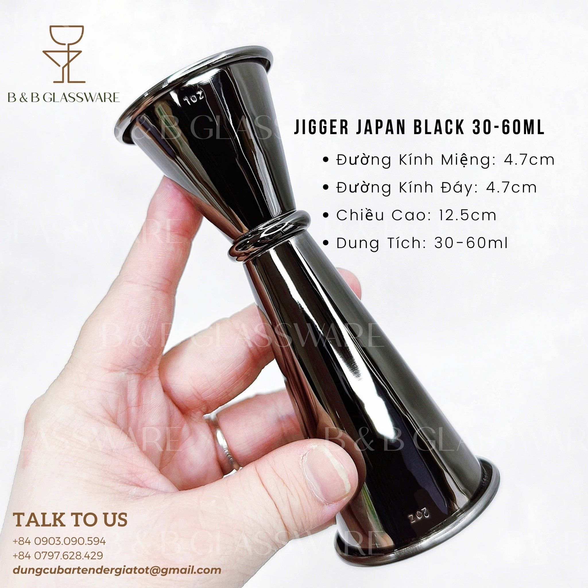 Jigger Japan Black 30-60ml – B&B Supplier
