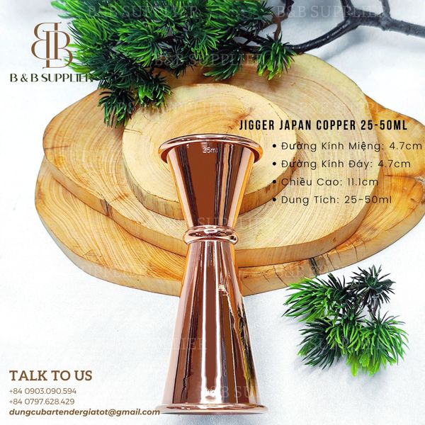 Jigger Japan Copper 25-50ml – B&B Supplier