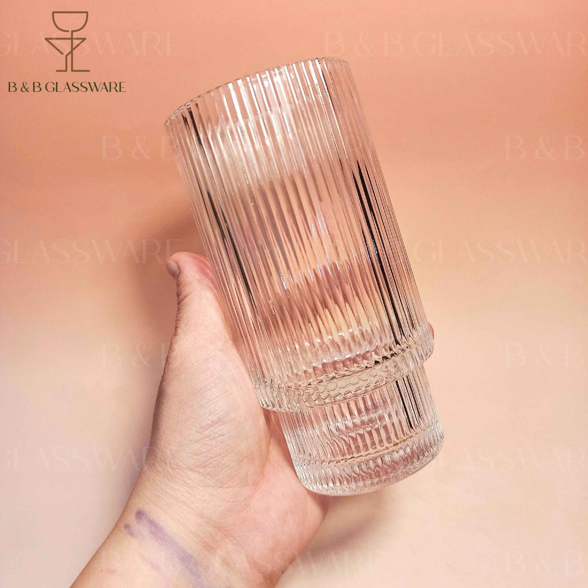 Ly Highball Sọc Đế Nhỏ – B&B Supplier