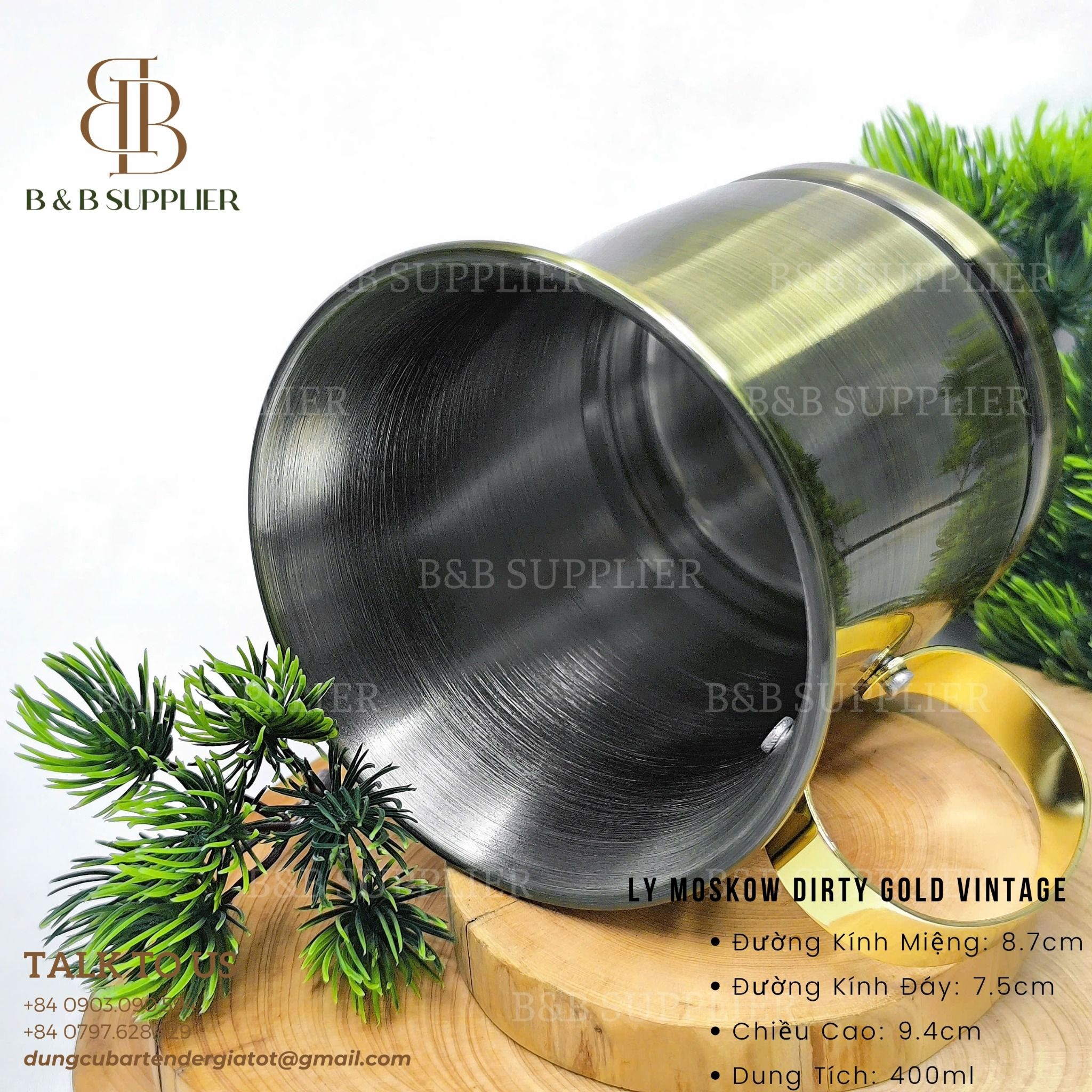 Ly Moskow Dirty Gold Vintage Nhấn Eo – B&B Supplier