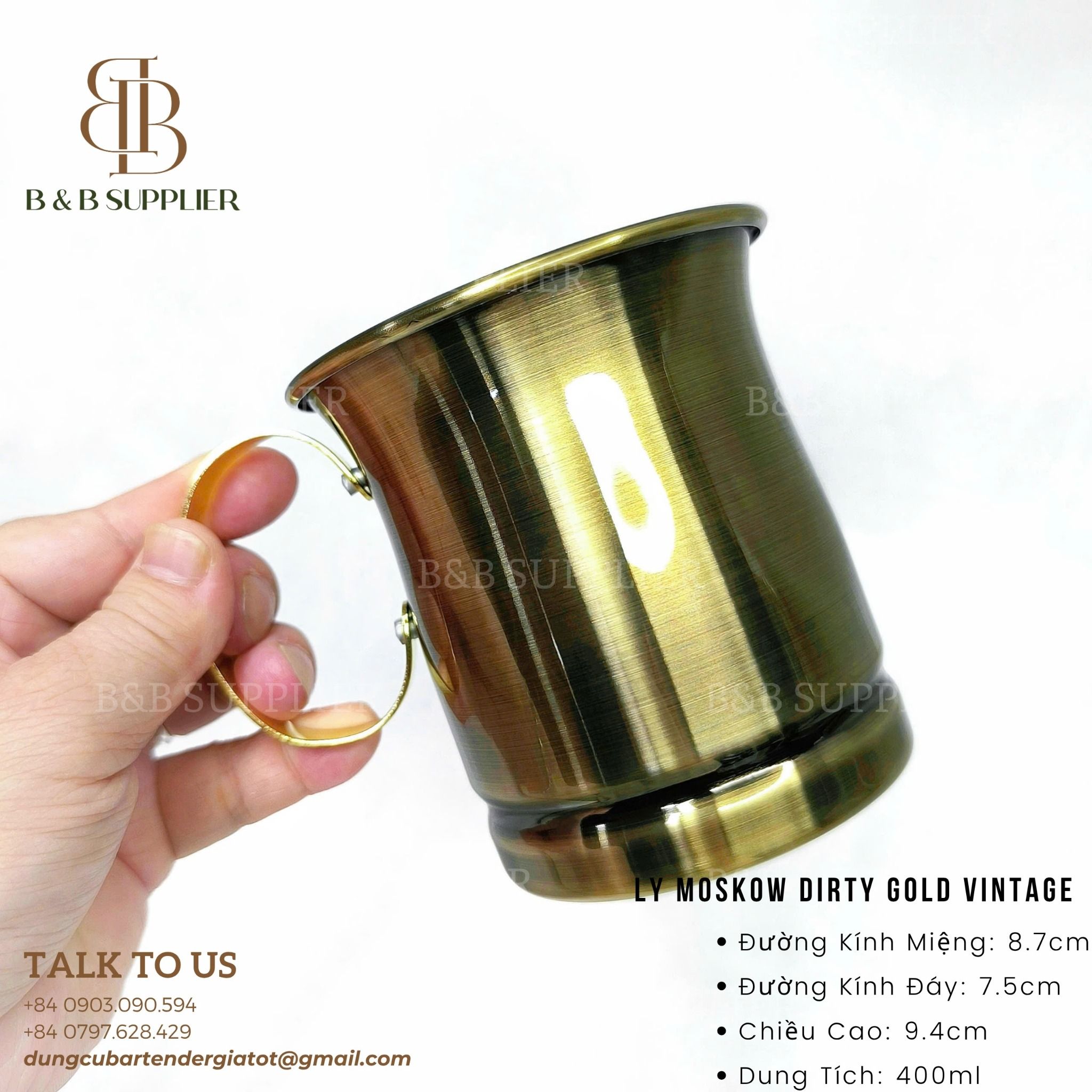 Ly Moskow Dirty Gold Vintage Nhấn Eo – B&B Supplier