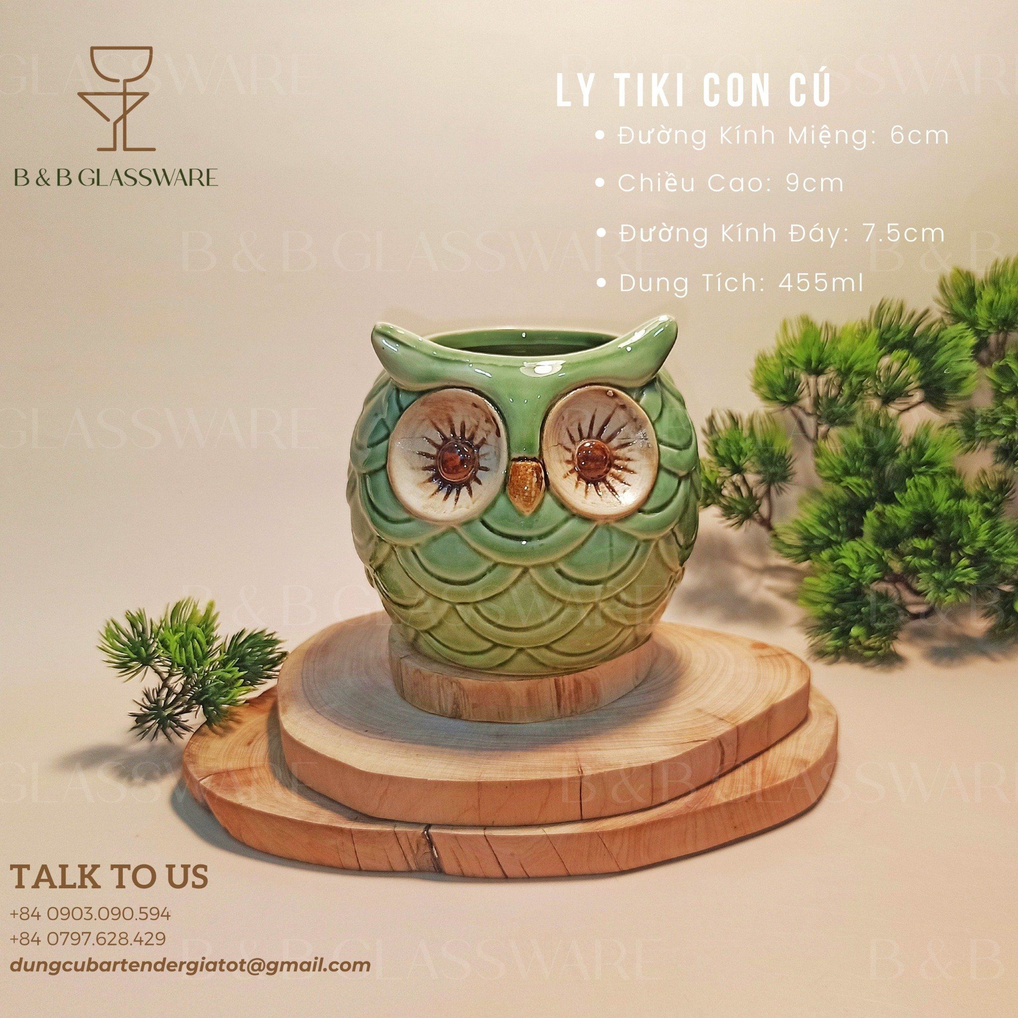 Ly Sứ Tiki Con Cú – B&B Supplier