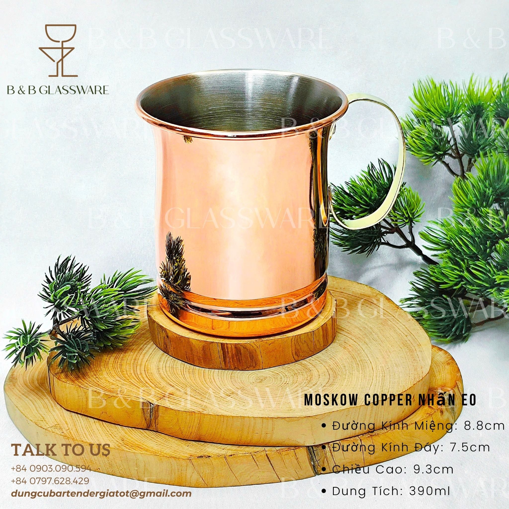 Ly Moskow Copper Nhấn Eo – B&B Supplier
