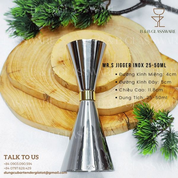 Mr.S Jigger Inox 25-50ml – B&B Supplier