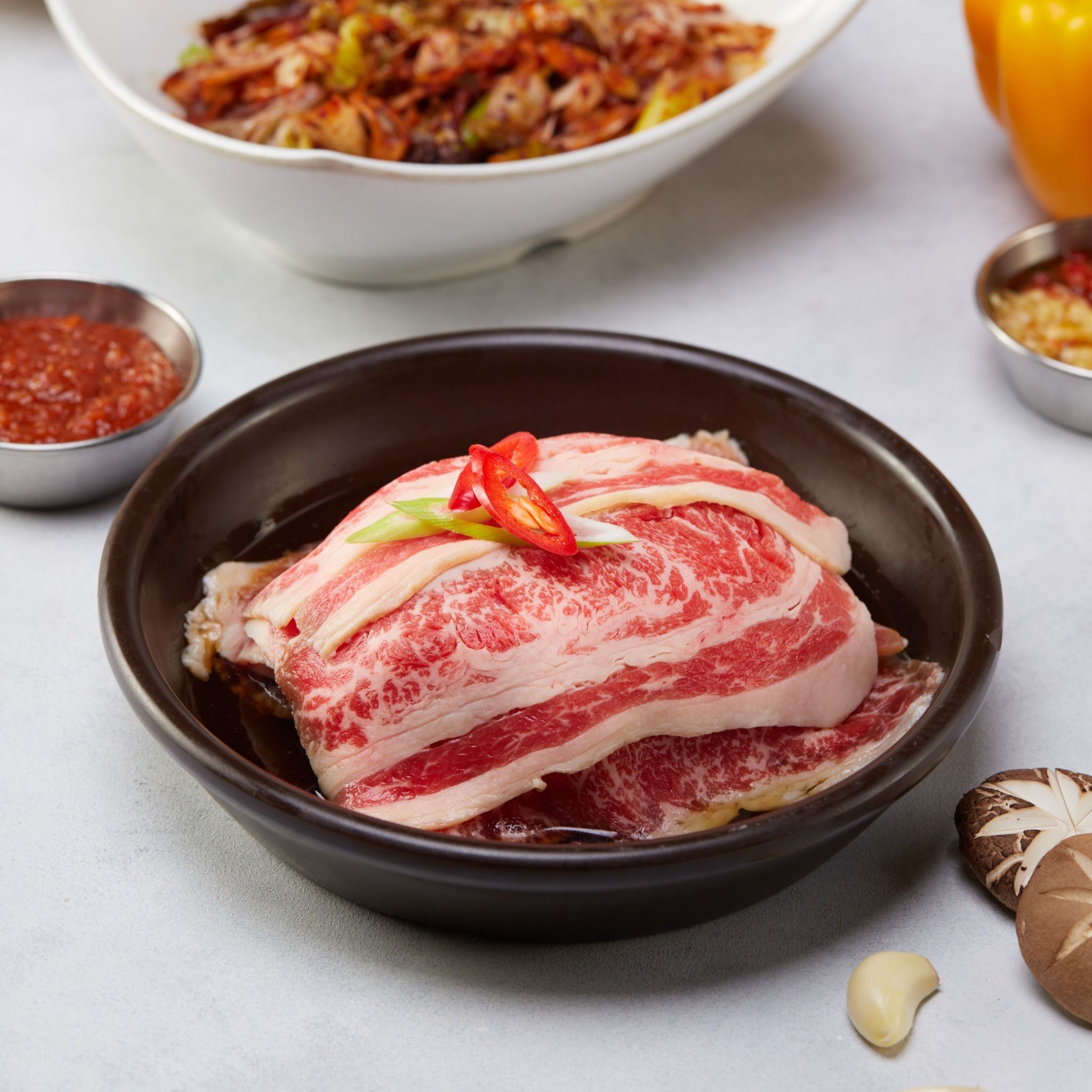 Thịt ba chỉ bò 우삼겹 Sliced Beef – Cheong Hak Gol - No1 Korean Taste