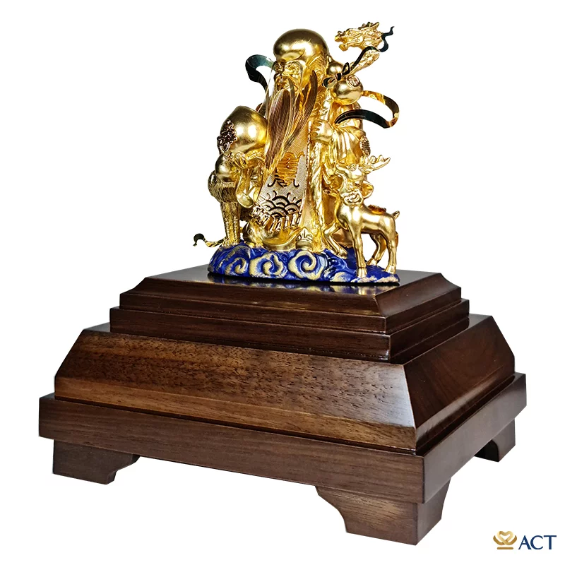 Tượng Ông Thọ Dát Vàng 24k Mẫu 1 Quà Tặng Dát Vàng
