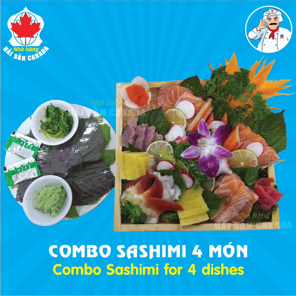Combo Sashimi 4 Món – CÔNG TY CỔ PHẦN NHÀ HÀNG HẢI SẢN CANADA