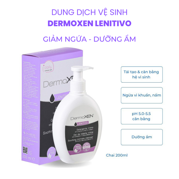 Dung dịch vệ sinh phụ nữ DERMOXEN intimate cleanser LENITIVO