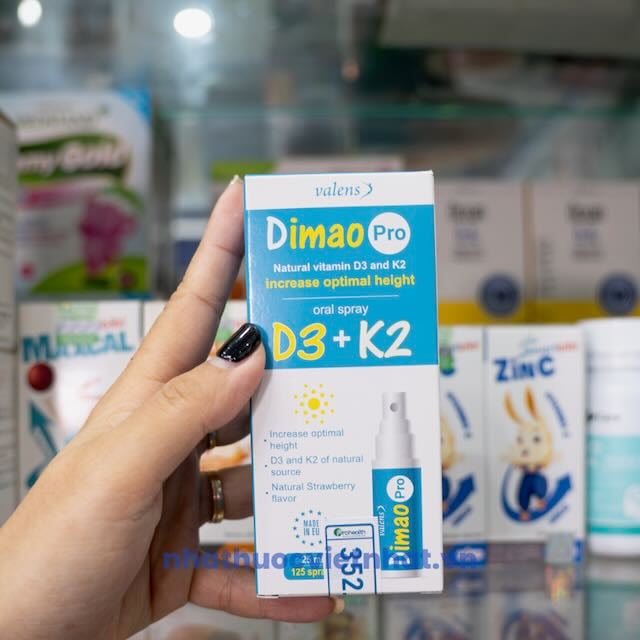 Dimao Pro Oral Spray - Bổ sung D3K2 dạng xịt nhập châu Âu